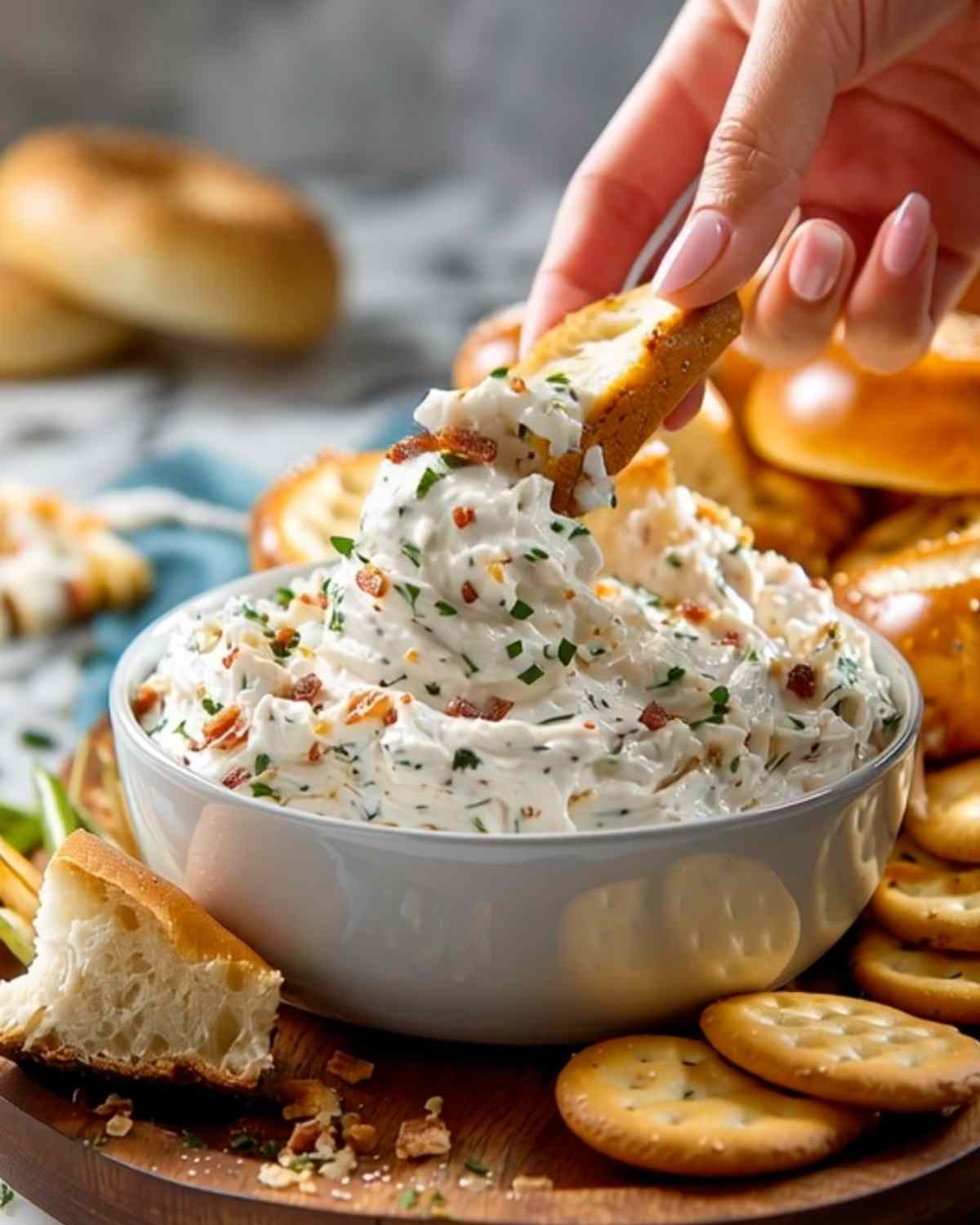 Bagel Dip Recipe with Ranch & Dried Beef – Creamy, Savory, and Ready in ...